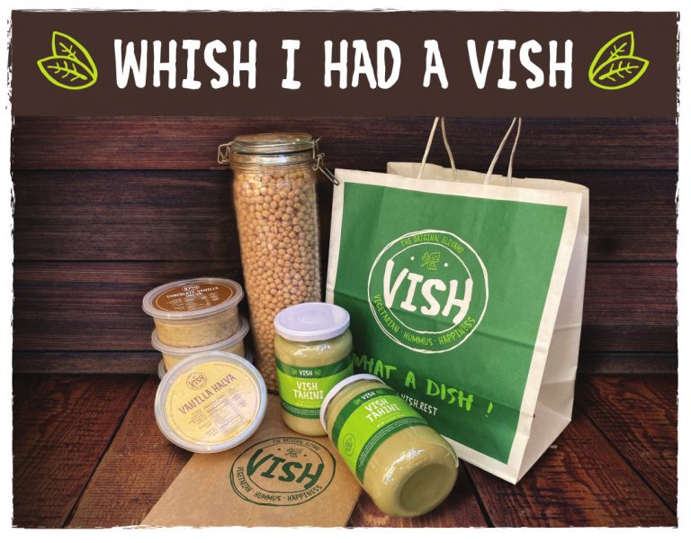 Menu - VISH. Vegetarian. Hummus. Happiness.